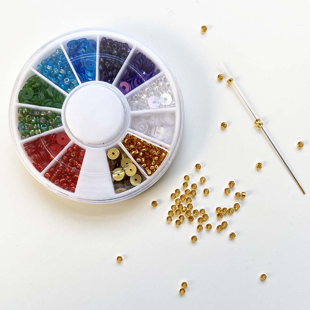 Rainbow Wheel of Beads and Sequins – Betz White's Shop